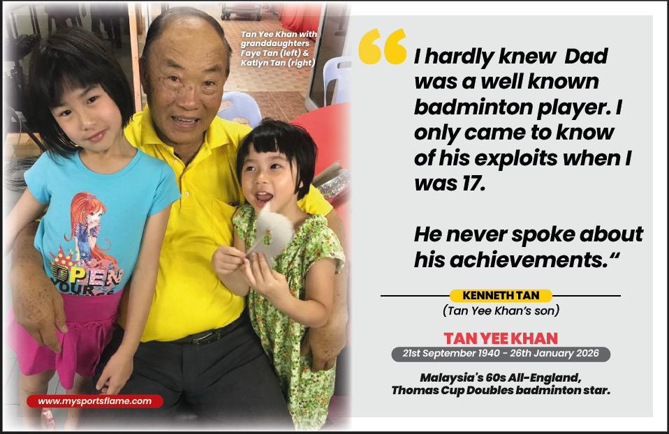 Fond Memories of my Dad - Kenneth Tan - My Sports Flame